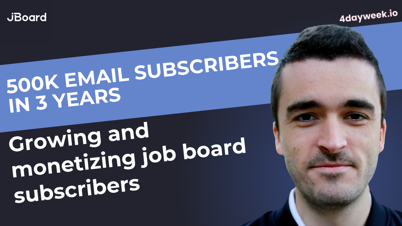 From Scratch to Success: How 4DayWeek.io Became a Job Board Powerhouse ...